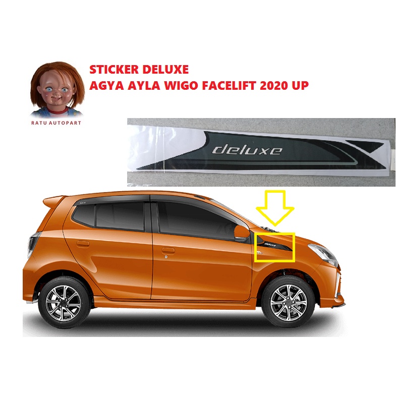 Jual Sticker Deluxe SET Agya Ayla Facelift Tahun 2020 UP | Shopee Indonesia