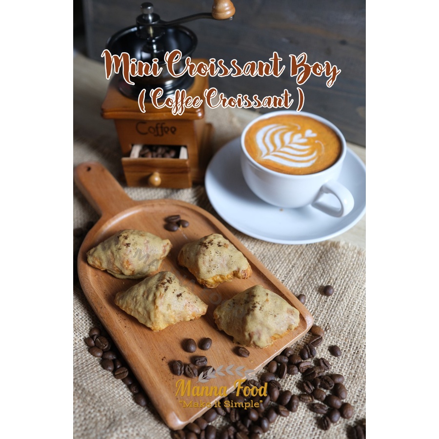 Jual Mini Croissant Boy Manna Food ( Croissant rasa kopi) per pack ...