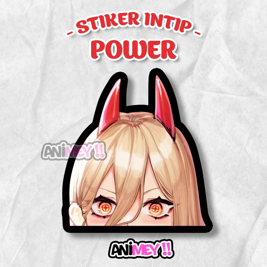 Jual Stiker Intip Power Chainsawman / Sticker Anime Waterproof | Shopee ...