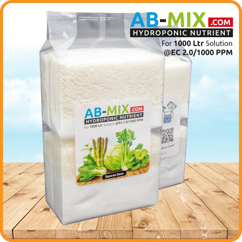 Jual Nutrisi Hidroponik AB Mix Padatan untuk 1000 Ltr @ EC 2.0 / 1000 PPM | Shopee Indonesia