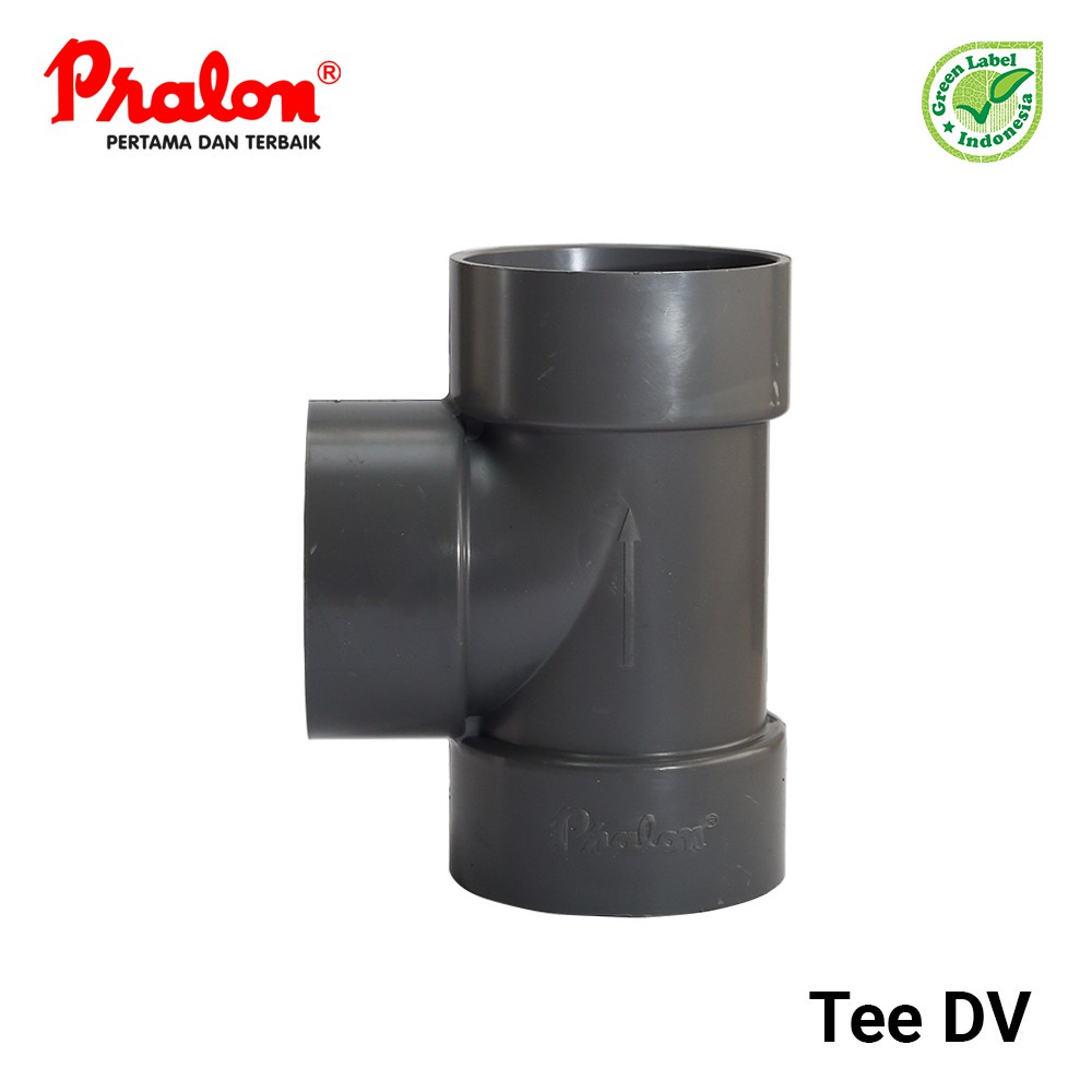 Jual SAMBUNGAN PIPA PVC FITTING PIPA MERK PRALON DV TEE 1-1/2" ABU | Shopee Indonesia