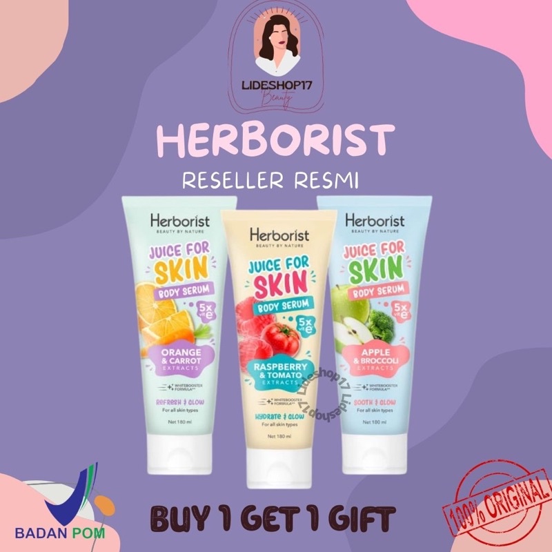 Jual [READY STOCK] Herborist Juice For Skin Body Serum - 180ml | Body ...