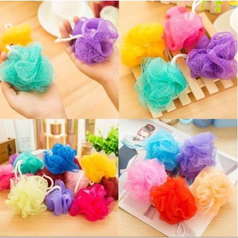 Jual Spon Mandi Jaring Sponge Bath Shower Puff Mandi Gosok | Shopee ...
