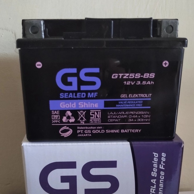 Jual Aki GS GTZ5S Revo X Verza Mega Pro Supra X 125 Blade CS1 CRF ...