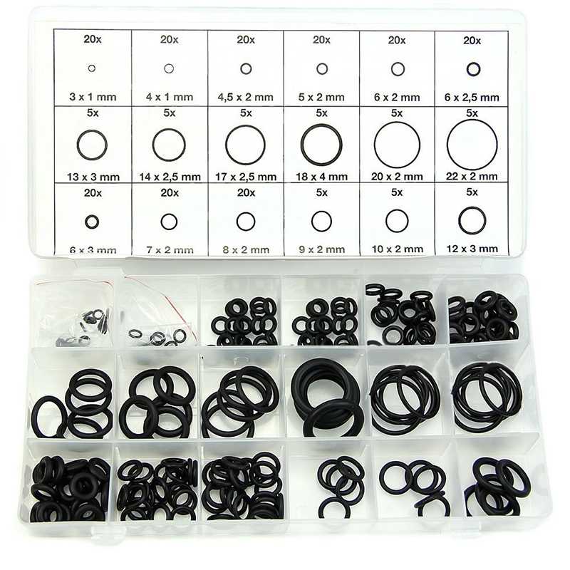 Jual [225 Pcs] Satu Set Karet O Ring Seal TAFFWARE Rubber Oring Seal Tightening Pencegah Bocor ...