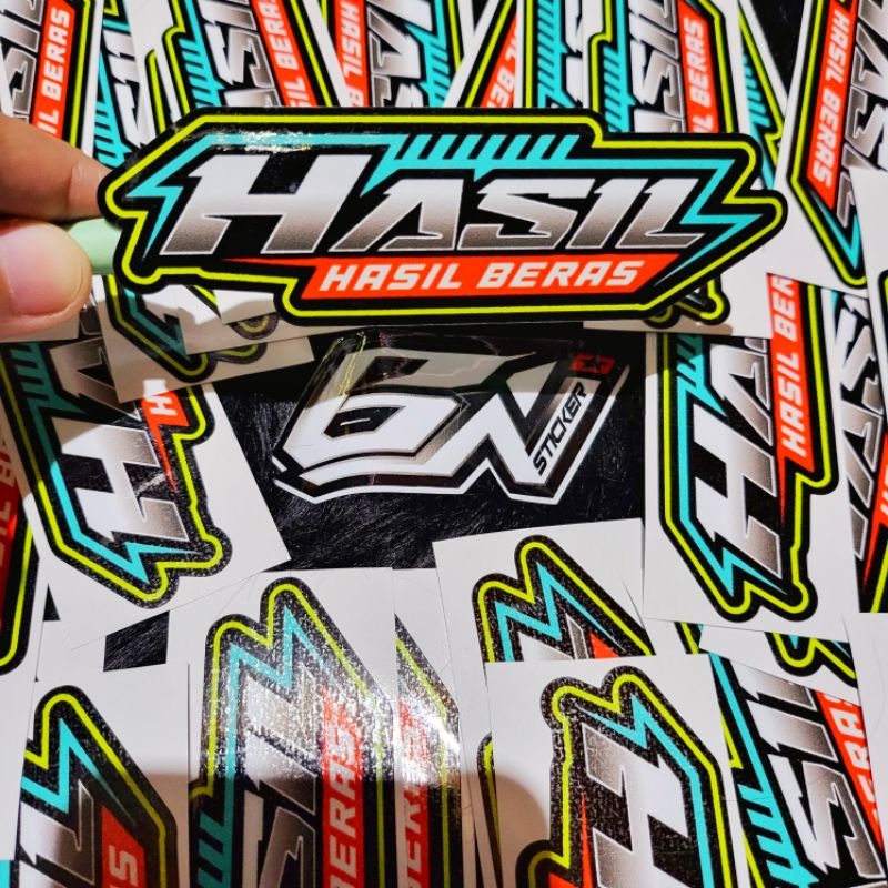 Jual stiker kata2 viral Hasil Beras | Shopee Indonesia