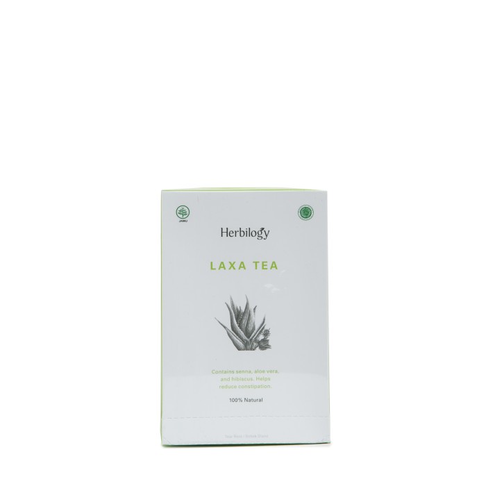 Jual HERBILOGY LAXA TEA ISI 20 TEABAGS 55GR | Shopee Indonesia