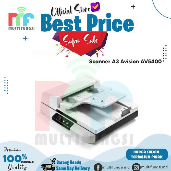 Jual Scanner A3 Avision AV5400 Garansi Resmi AV 5400 | Shopee Indonesia