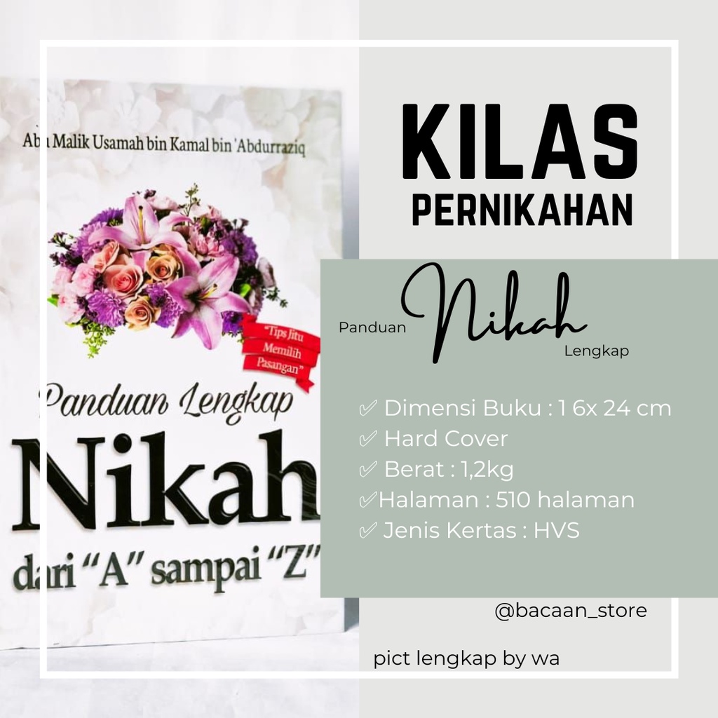 Jual Panduan Lengkap Nikah | BUKU SEPUTAR NIKAH PERNIKAHAN MUSLIM MUSLIMAH SYARI SYAR'I ISLAM ...
