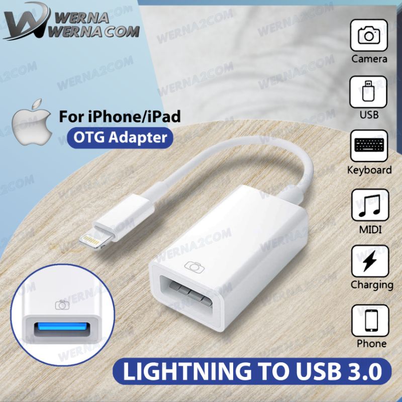 Jual Lightning to USB 3.0 adapter OTG iPhone/iPad camera adapter ...