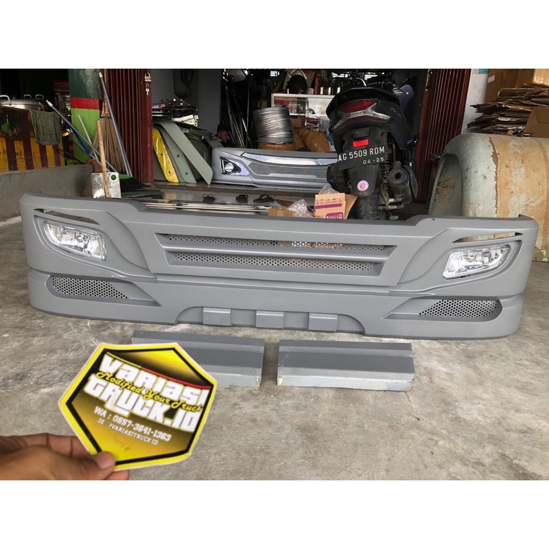 Jual BEMPER TRUK MODEL MARCOPOLO bahan plat BESI / variasi bemper truk ...