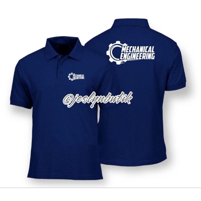 Jual kaos polo shirt mechanical engineering / baju kerah tehnik mesin ...