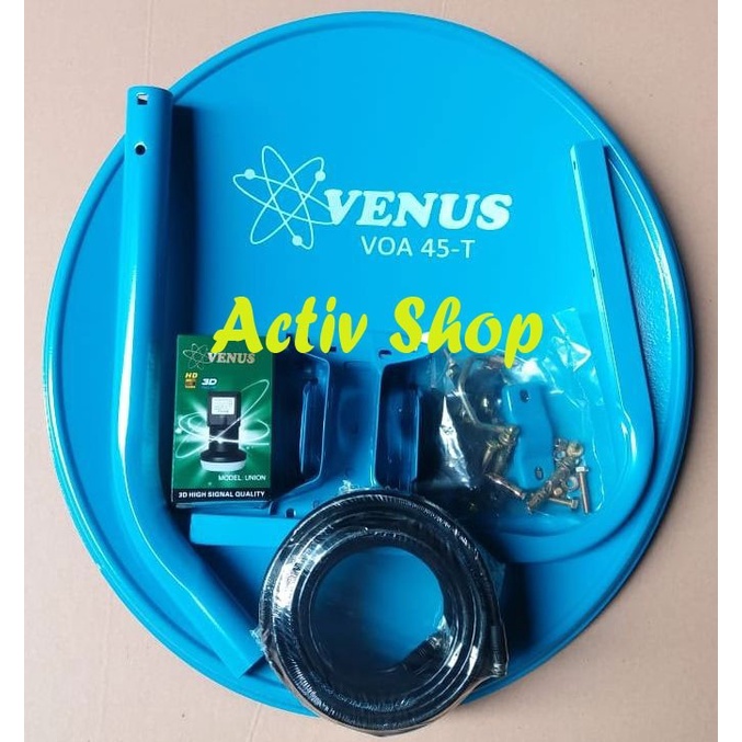Jual Dish Matrix / Venus 45 Cm Lengkap Lnb Dan Kabel 20 Meter 2F ...