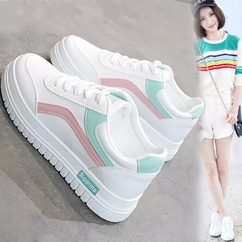 Jual Sepatu Wanita Sneakers Kasual OOTD Sport Shoes SPM-01 | Shopee ...