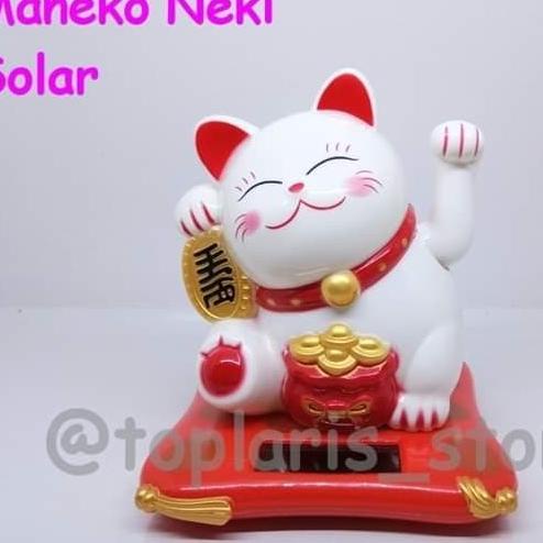 Jual Kucing Hoki Rejeki Lucky Cat White Besar - READY GBR KE 2 | Shopee ...