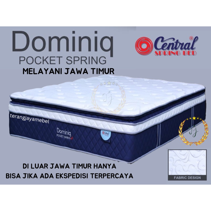 Jual Kasur Matras Springbed Central Deluxe Dominiq Pocket Plushtop ...
