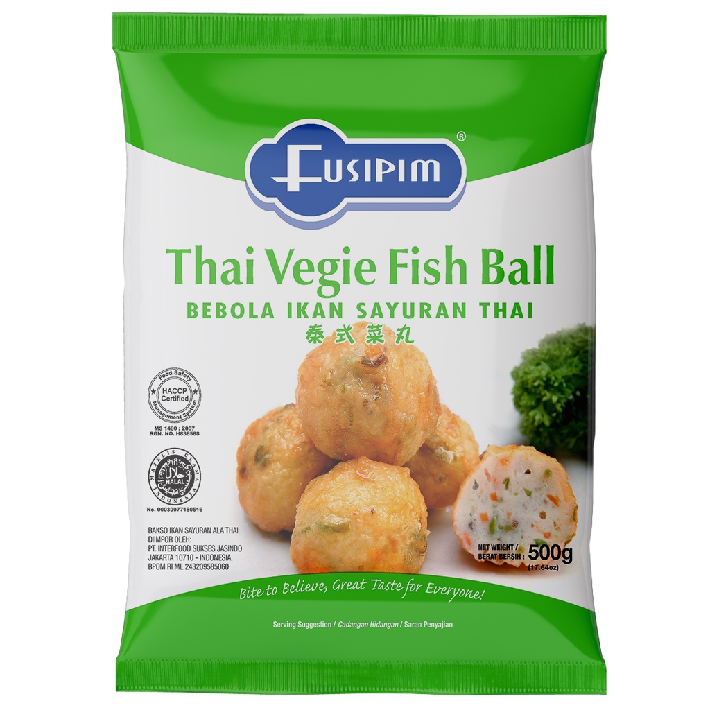 Jual Fusipim Thai Vegie Fish Ball 400 GR - Bakso Baso Ikan Sayuran ...