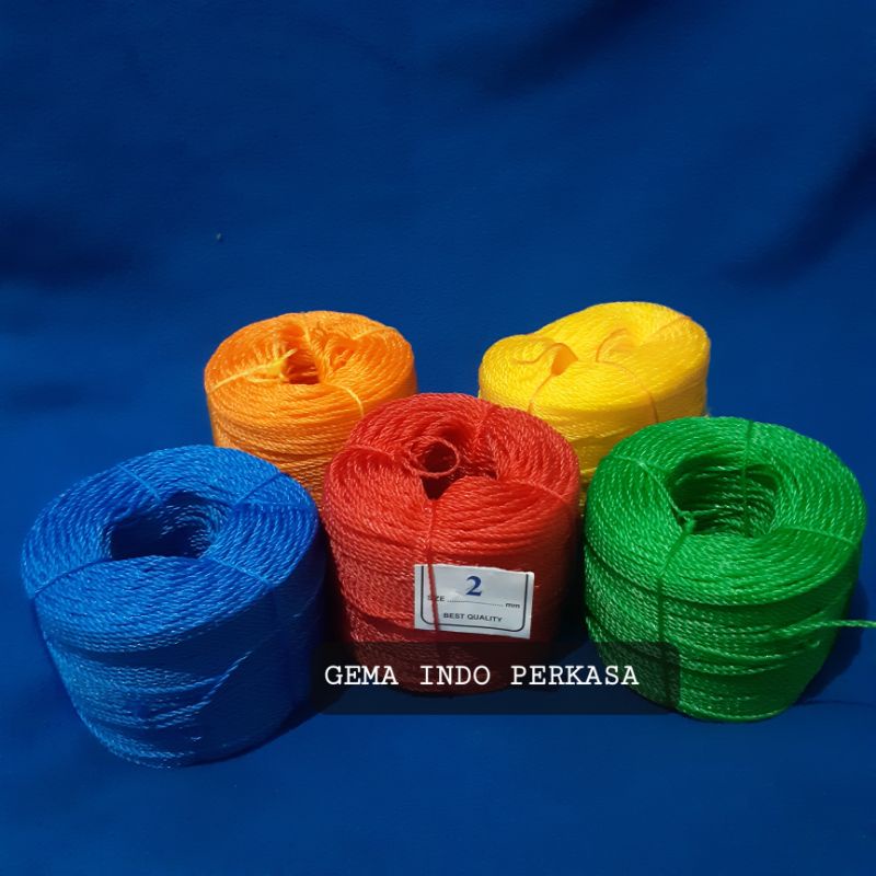 Jual tali tambang plastik ukuran kecil 2mm | Shopee Indonesia