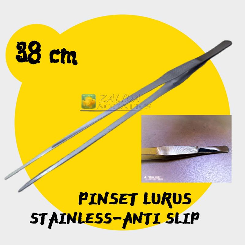 Jual Pinset Aquascape Lurus/Pinset Stainless 38 cm anti slip/Pinset ...