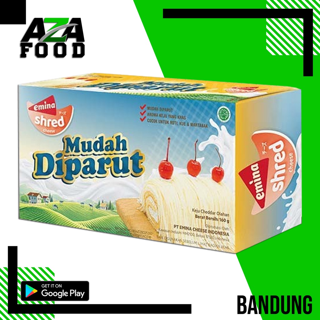 Jual Emina Cheddar Shred Cheese Portion 160 gram | Shopee Indonesia