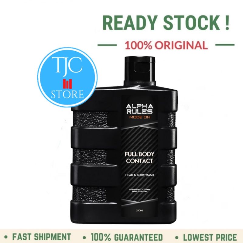 Jual ALPHA RULES Full Body Contact Head and Body Wash / Sabun Sampo ...