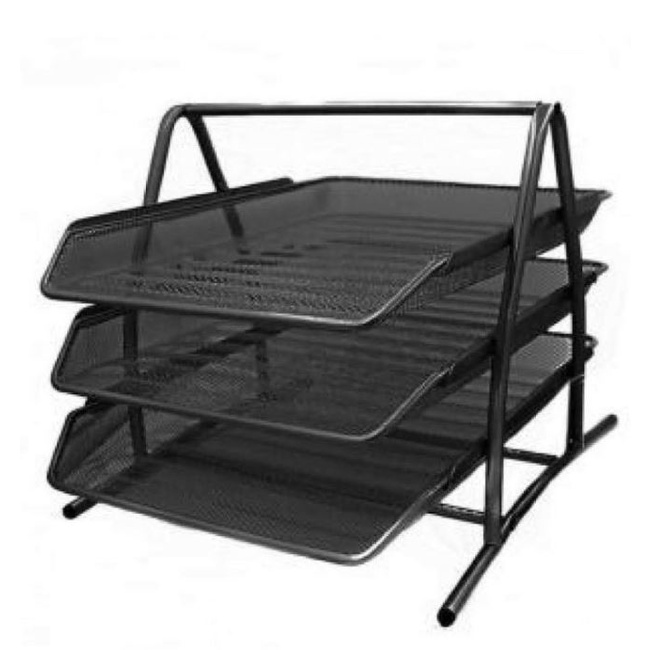 Jual Rak Susun Besi 3 Tier - Document Tray 3 Tingkat Murah | Shopee ...