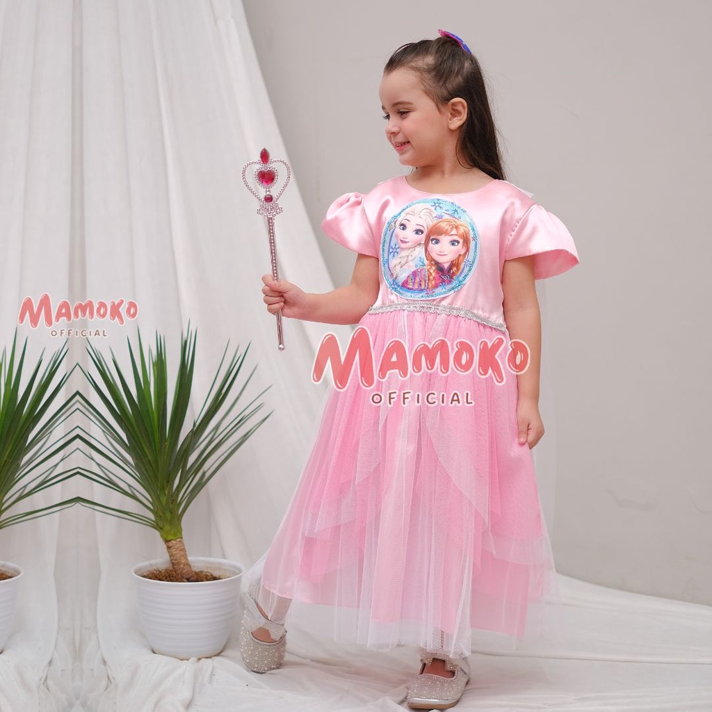 Jual BAJU FROZEN ELSA DAN ANNA WARNA PINK DRESS PRINCESS BAJU ANAK ...