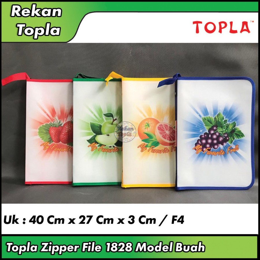 Jual Zipper File F4 / Map Dokumen / BERMOTIF / Ukuran Folio | Shopee ...