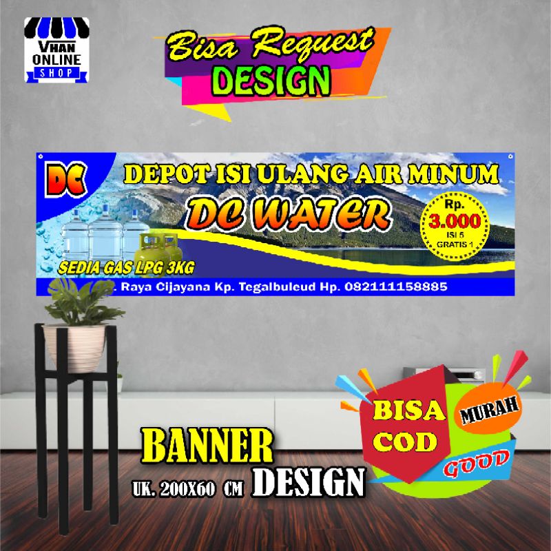 Jual Banner Spanduk Depot Isi Ulang Air Minum Keren | Shopee Indonesia