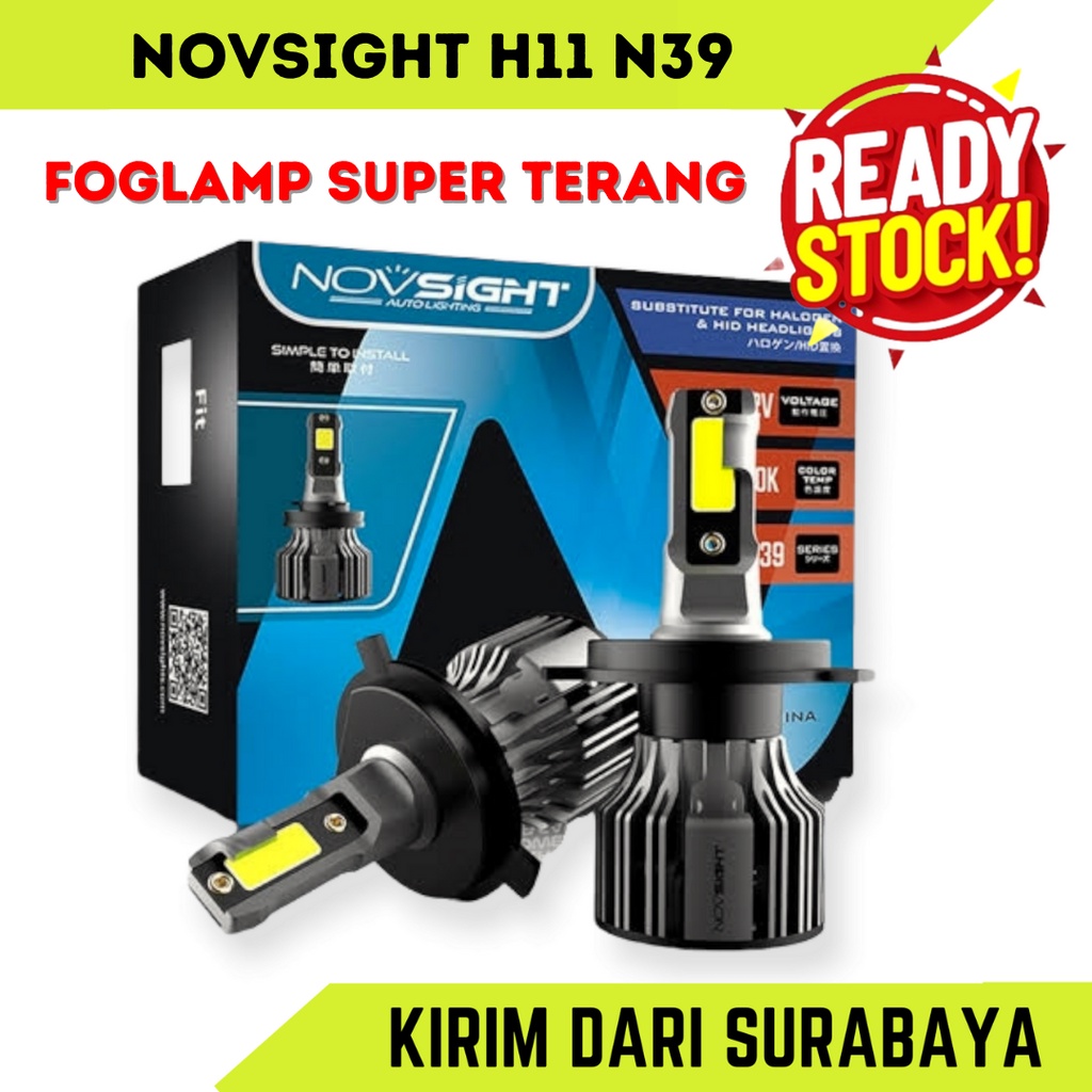 Jual Lampu LED Foglamp H11 Novsight N39 72watt 10000lumens - SUPER ...