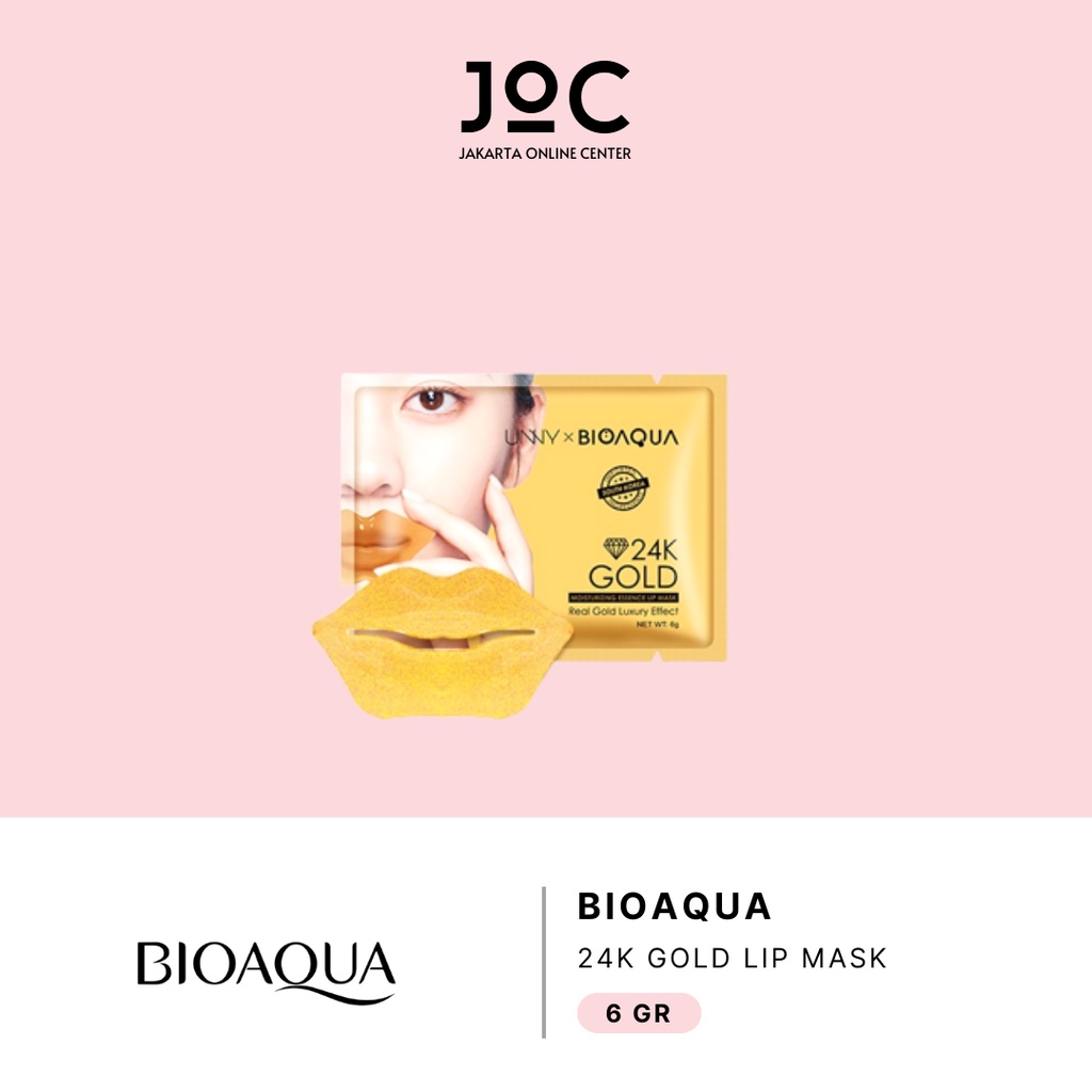 Jual Bioaqua 24K Gold Moisturizing Essence Lip Mask 6g SACHET | Shopee ...