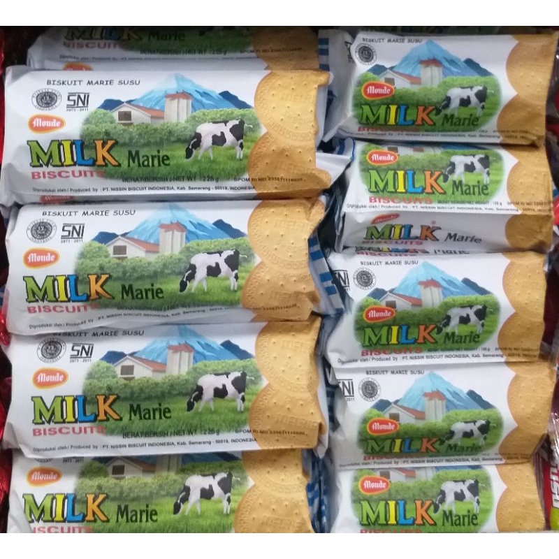 Jual KZ - monde milk marie biskuit , biskuit marie susu 125g & 225g ...