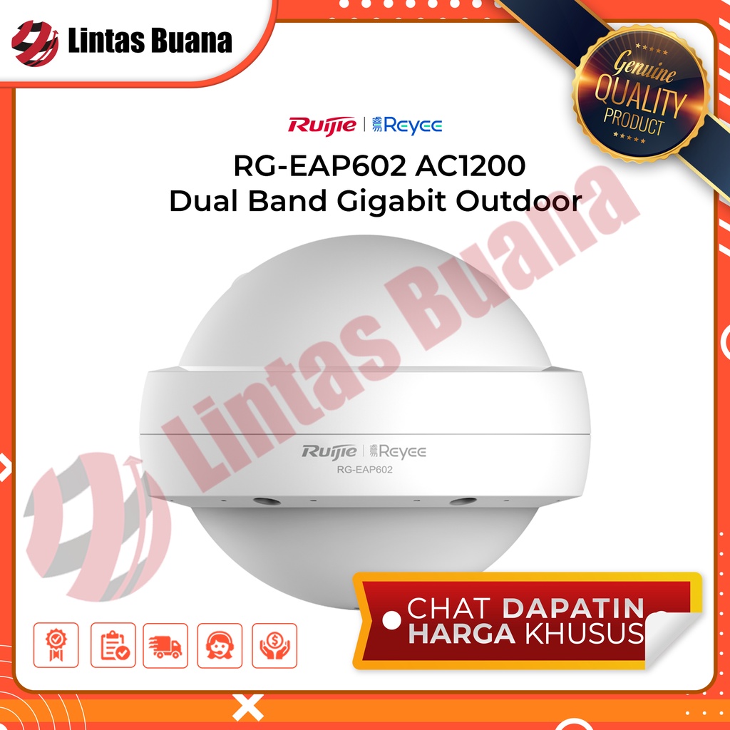 Jual Ruijie Reyee RG-EAP602 AC1200 Dual Band Gigabit Outdoor Access ...
