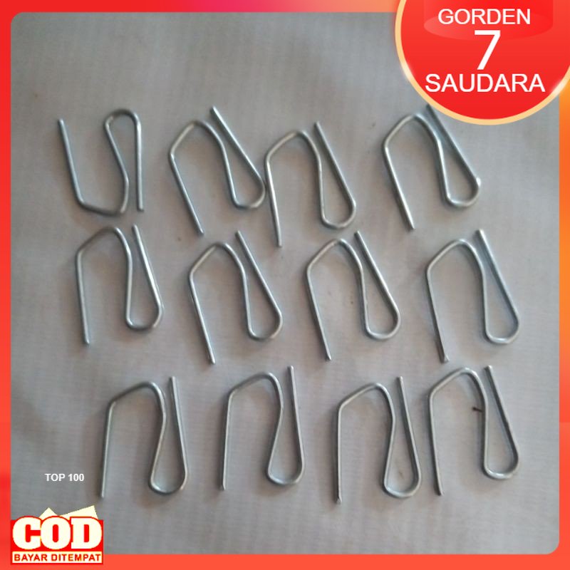 Jual Kawat S Pengait Slambu Tirai Gorden Hordeng Gordyn Klambu Cantolan ...