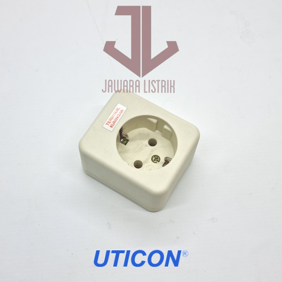 Jual UTICON STOP KONTAK 1 LUBANG ST-118 COLOKAN TERMINAL LISTRIK | Shopee Indonesia