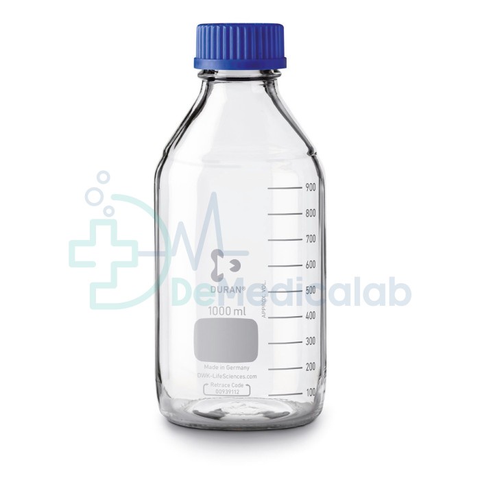 Jual BOTOL LAB DURAN 1000 ML / LABORATORIUM LABORATORY BOTTLE DURAN ...