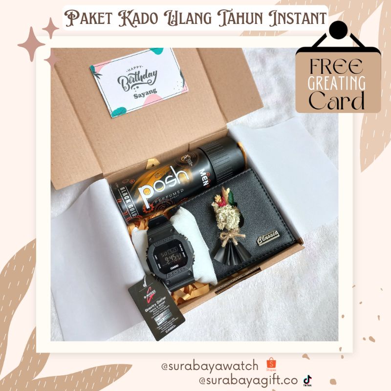 Jual (G-SH0CK GIFT) PAKET HAMPERS ULANG TAHUN COWOK MURAH GIFT BOX ...