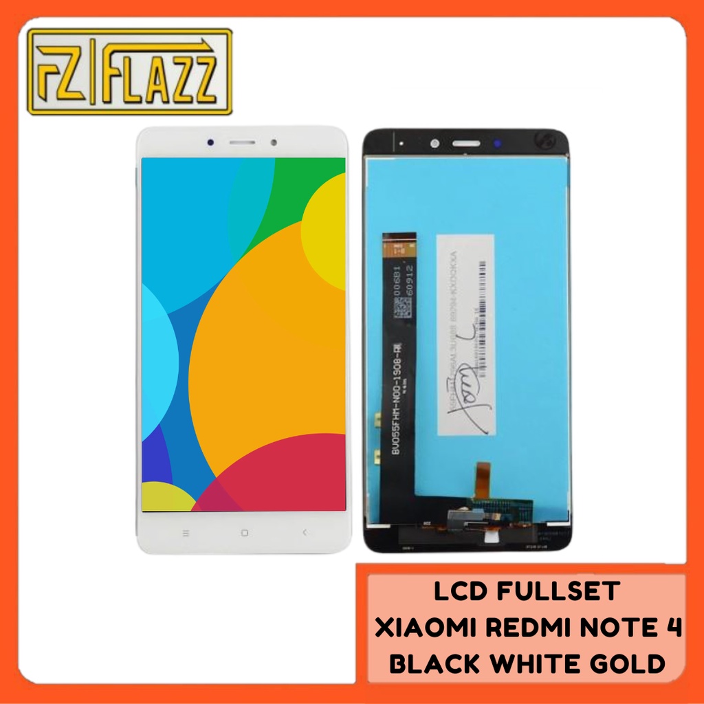 Jual LCD TOUCHSCREEN XIAOMI REDMI NOTE 4 BLACK WHITE DAN GOLD | Shopee ...