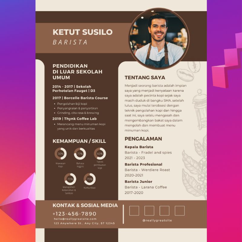 Jual Jasa Pembuatan CV / Curriculum Vitae | Desain CV | Lamaran Kerja - DESAIN TERPOPULER 2022 ...