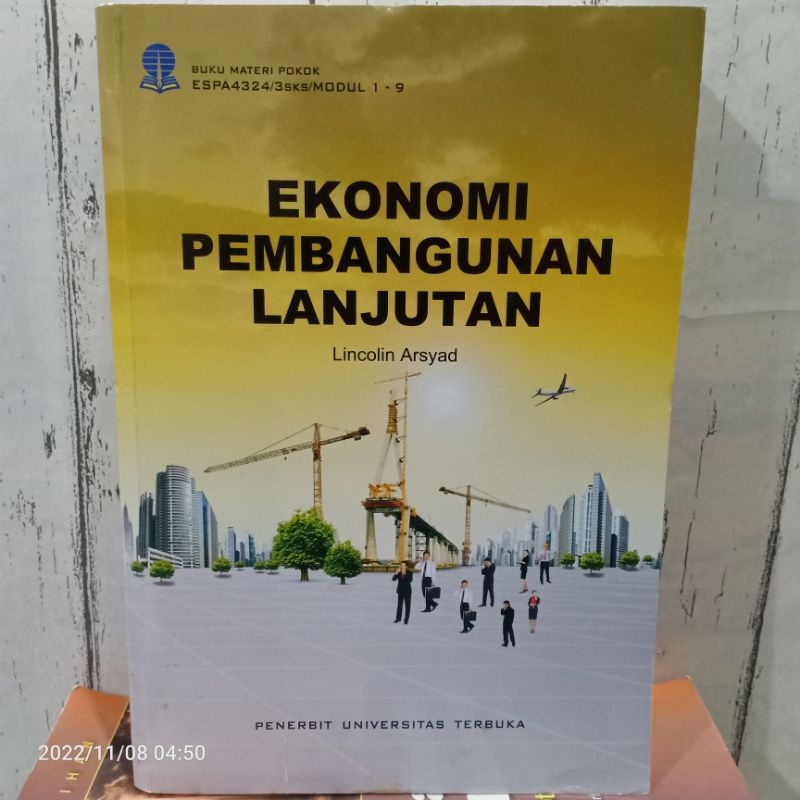 Jual ORIGINAL BUKU EKONOMI PEMBANGUNAN LANJUTAN Karangan By Lincolin Arsyad Penerbit UT ...