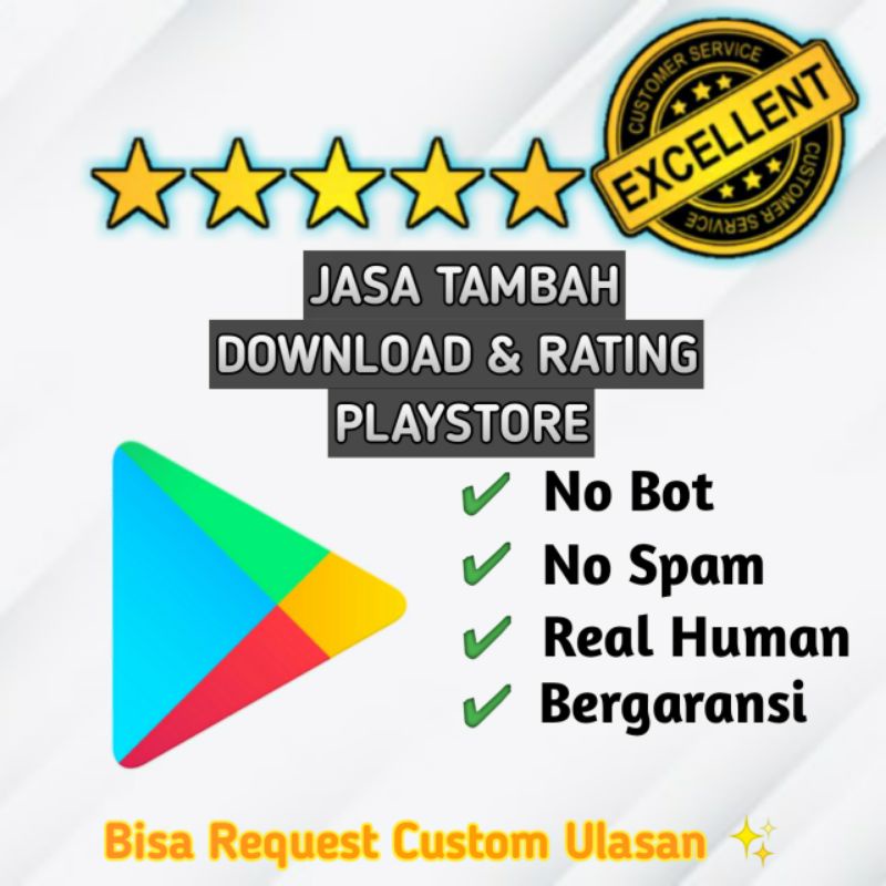 Jual Jasa Tambah Download/Rating/Review/Ulasan Aplikasi Playstore | Shopee Indonesia