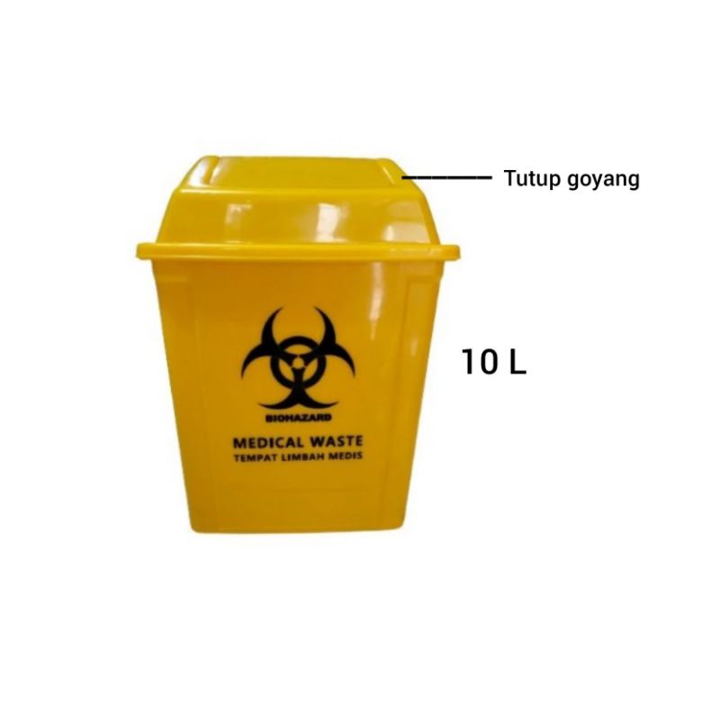 Jual Tempat sampah medis Biohazard Medical waste 10 L | Shopee Indonesia
