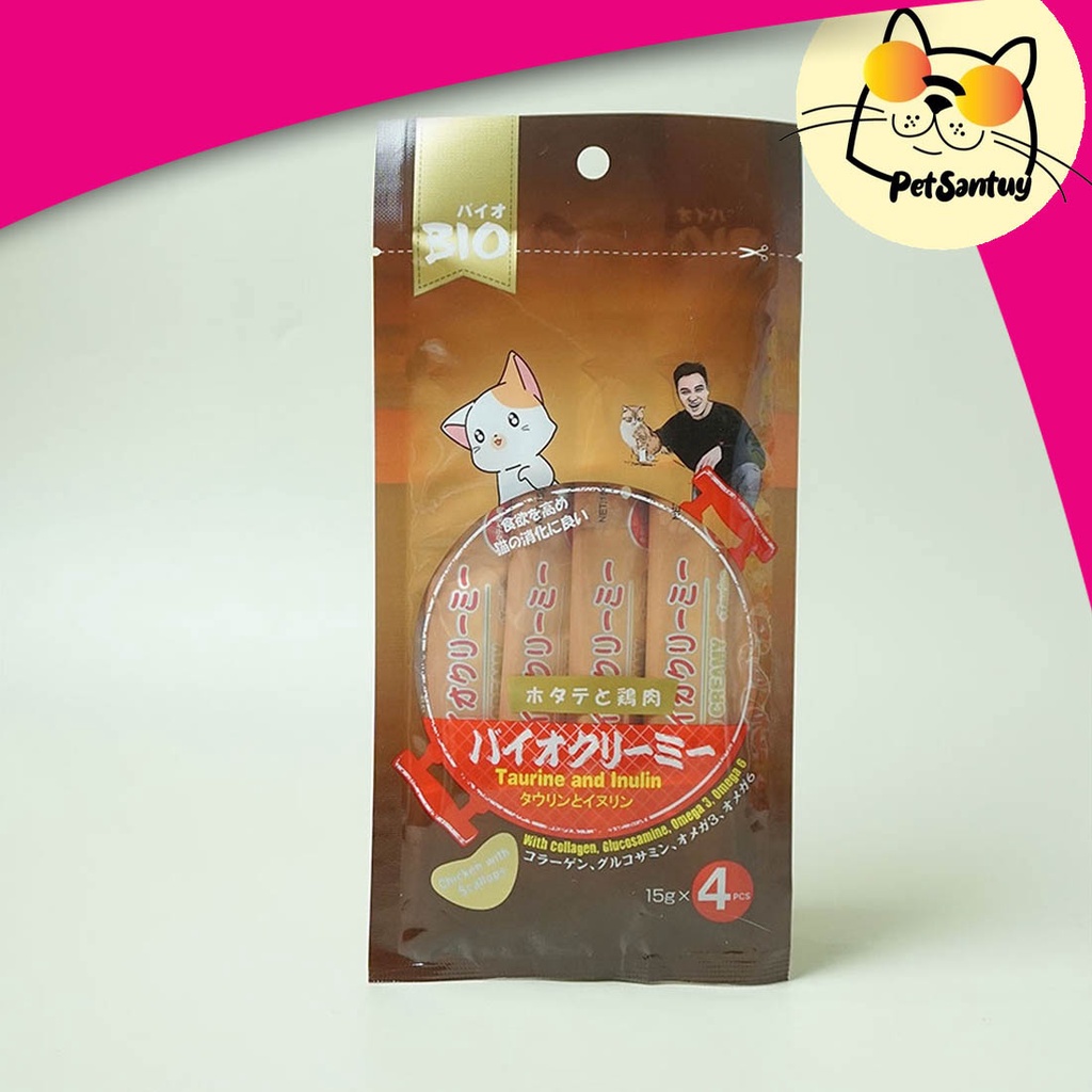 Jual Bio Creamy 15gr Snack Kucing Creamy Treats Cat Snack - Chicken ...