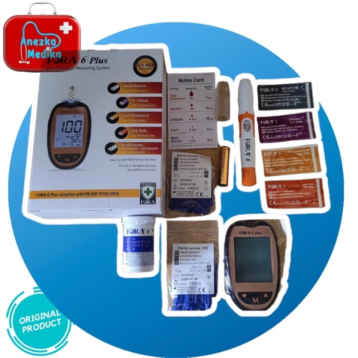 Jual FORA 6 PLUS MULTICEK MONITORING SYSTEM / ALAT CEK GULA DARAH FORA ...