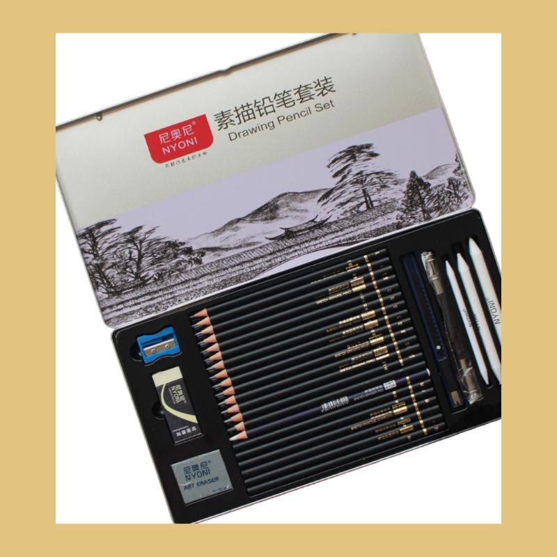 Jual Nyoni Drawing Pencil Set / Nyoni Paket Lengkap Sketsa | Shopee ...
