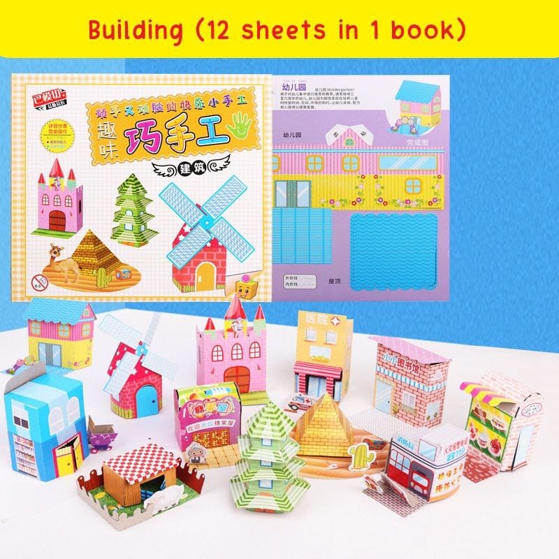 Jual Kertas Lipat Origami Motif 3D Set Keterampilan Anak - DIY Melipat ...