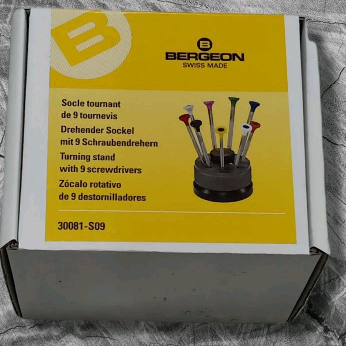 Jual BERGEON 30081-S09 OBENG SET ROTATING STAND WITH 9 INOX ...