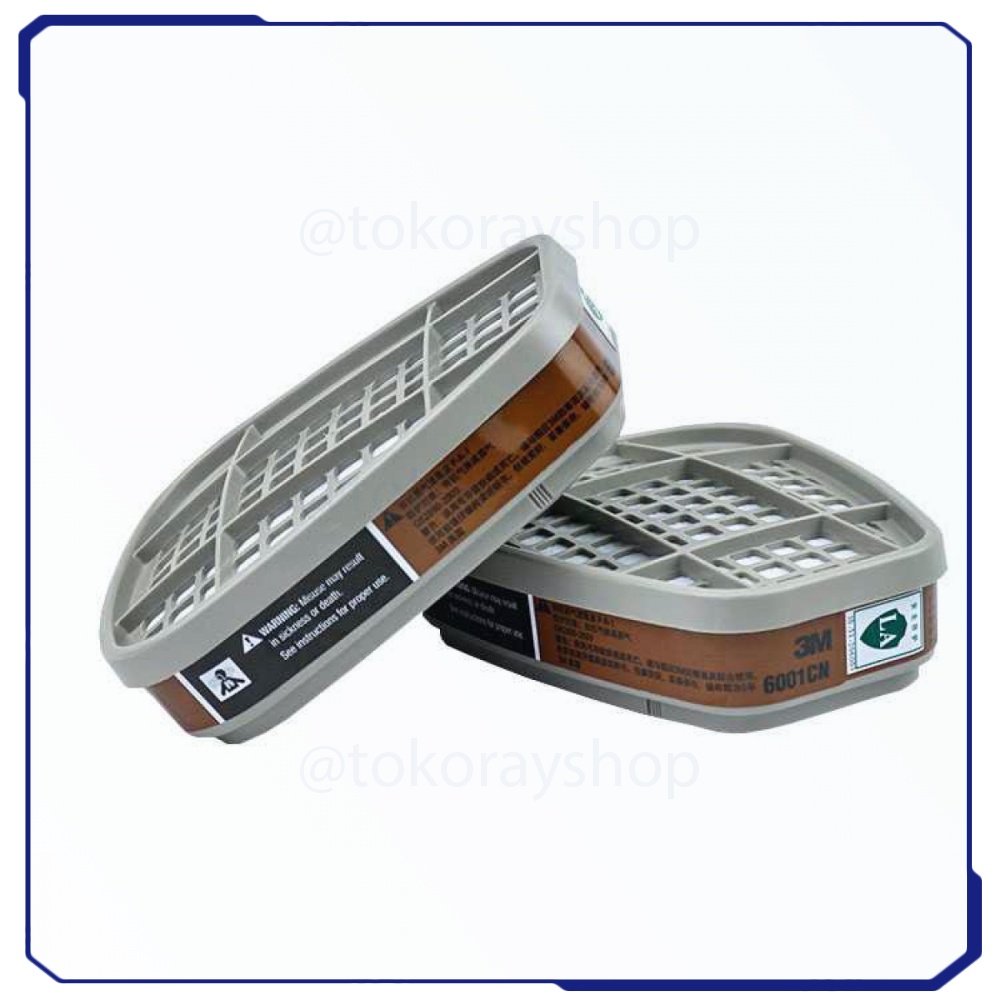 Jual Organic Filter Masker Carbon Respirator Gas Mask - 6001CN | Shopee ...