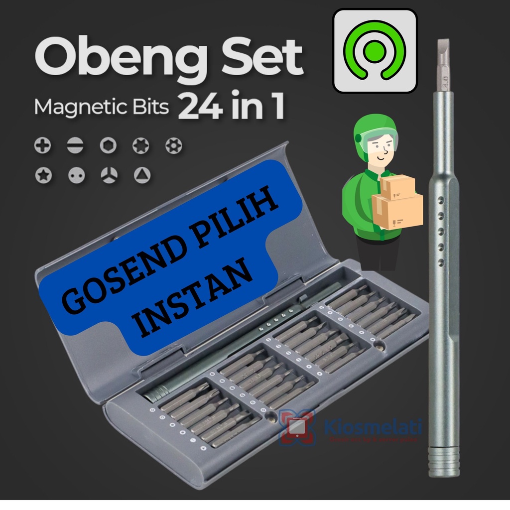 Jual OBENG SET 6024 24Pcs in 1 Xzante Wiha Obeng Set Magnetic Bits 24 ...