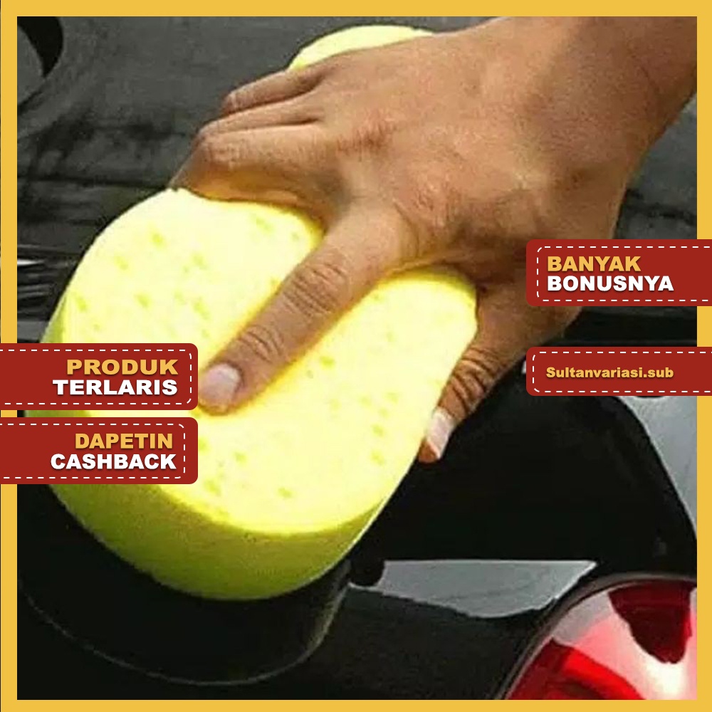 Jual Sponge Busa Cuci Kuning Untuk Mobil Motor Piring 8 Busa Foam Wash ...